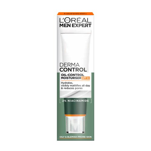 Men Expert Derma Control Oil-Control Ansigtscreme SPF30 | L'Oréal Paris