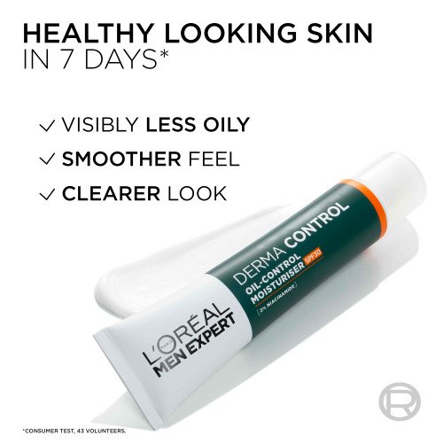Men Expert Derma Control Oil-Control Ansigtscreme SPF30 | L'Oréal Paris